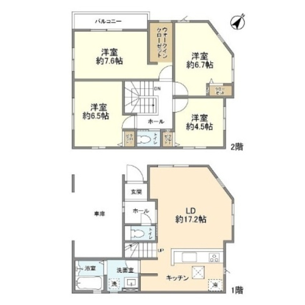 Kolet上福岡05 埼玉県ふじみ野市南台001 (19.5万円／4LDK (洋室4.5 洋室6.5 洋室6.7 洋室7.6 他)／96.26㎡)｜賃貸物件(賃貸マンション・アパート・一戸建て ...