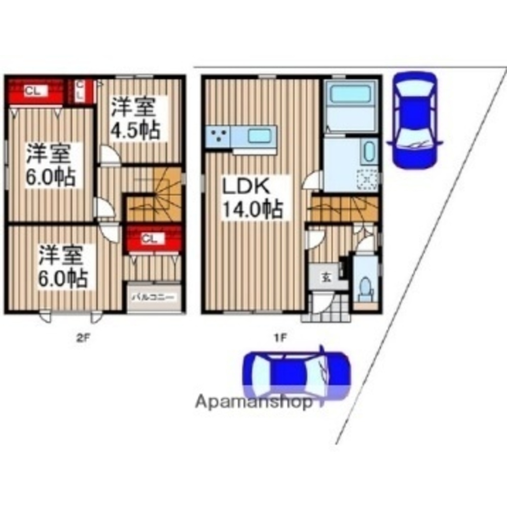 フィットセル礼羽A 埼玉県加須市礼羽000 (11万円／3LDK (洋室4.5 洋室6 洋室6 LDK14)／76.18㎡)｜賃貸物件(賃貸マンション・アパート・一戸建て)の住宅情報・お ...