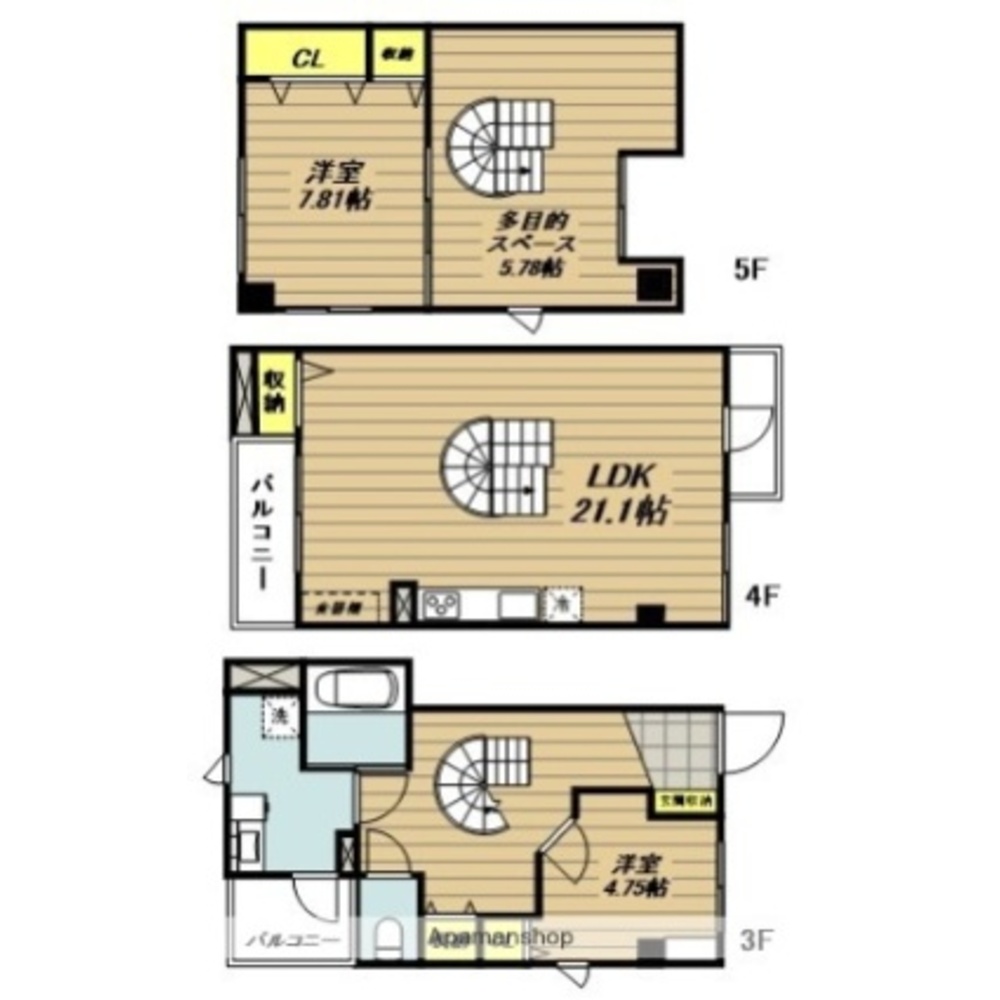 WAZU戸田公園 埼玉県戸田市本町004 (25.5万円／2LDK (洋室4.4 洋室7.8 LDK21.1)／102.76㎡)｜賃貸物件(賃貸マンション・アパート・一戸建て)の住宅情報・お ...