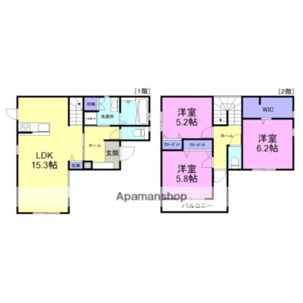 La・Casa 静岡県伊豆の国市寺家000 (12.2万円／3LDK (洋室5.2 洋室6 洋室6.2 LDK15.3)／85.7㎡)｜賃貸物件(賃貸マンション・アパート・一戸建て)の住宅情報 ...