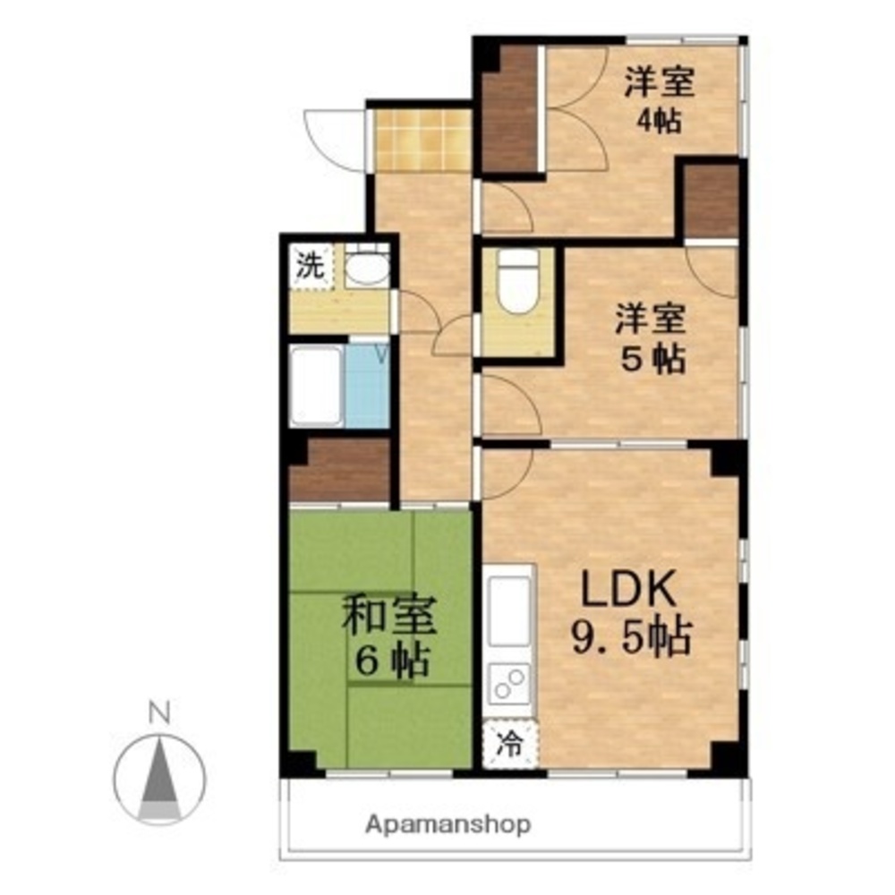 カームコート鳴島 東京都大田区大森東005 (12万円／3LDK／57.89㎡)｜賃貸物件(賃貸マンション・アパート・一戸建て)の住宅情報・お部屋探しならYahoo!不動産