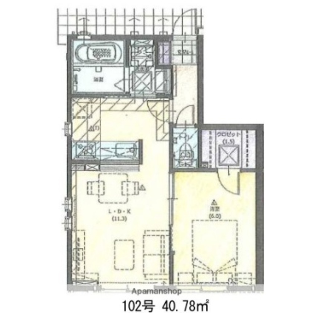 中央本線（JR東日本） 東小金井駅 地上2階建て 築4年 東京都小金井市梶野町004 (11万円／1LDK (洋室6 LDK11.3)／40.78㎡)｜賃貸物件(賃貸マンション・アパート・一戸 ...
