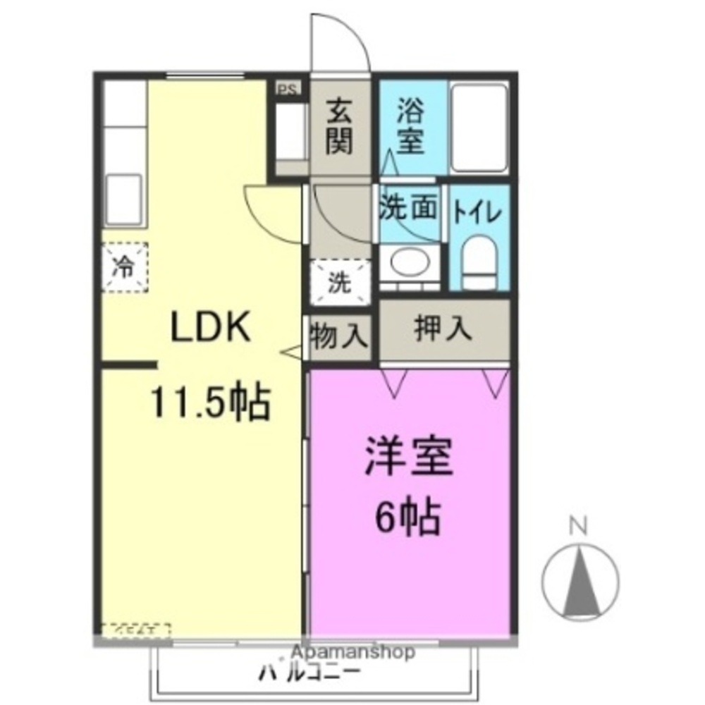 ベルフラワー青柳B棟 長野県塩尻市大字大門000 (5.2万円／1LDK (洋室6 LDK11.5)／39.75㎡)｜賃貸物件(賃貸マンション・アパート・一戸建て)の住宅情報・お部屋探しなら ...