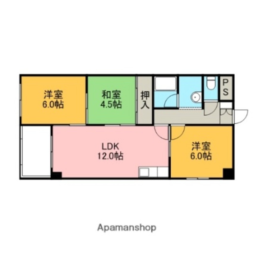メゾン丸恵 北海道恵庭市泉町000 (5.5万円／3LDK (和室4.5 洋室6 洋室6 LDK12)／62.95㎡)｜賃貸物件(賃貸マンション・アパート・一戸建て)の住宅情報・お部屋探しなら ...