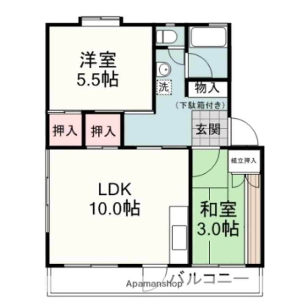 松富団地9号棟 静岡県静岡市葵区松富001 (3.39万円／2LDK (和室3 洋室5.5 LDK10)／46.69㎡)｜賃貸物件(賃貸マンション・アパート・一戸建て)の住宅情報・お部屋探し ...