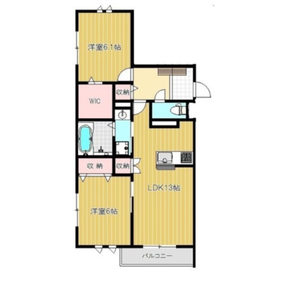 ディアコートII 大阪府四條畷市大字清瀧000 (7.2万円／2LDK (洋室6 洋室6.1 LDK13)／60.34㎡)｜賃貸物件(賃貸マンション・アパート・一戸建て)の住宅情報・お部屋探し ...
