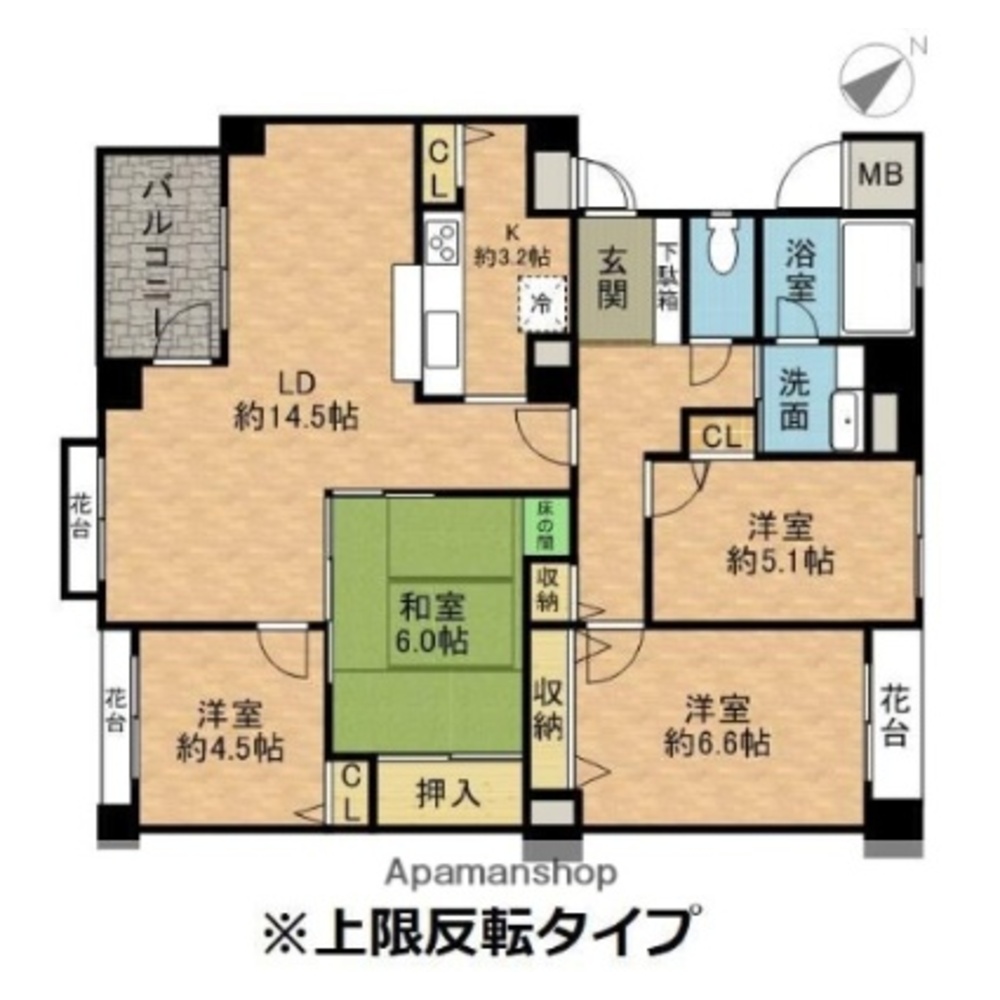高槻聖ヶ丘グリーンハイツ 大阪府高槻市寺谷町000 (12万円／4LDK／89.74㎡)｜賃貸物件(賃貸マンション・アパート・一戸建て)の住宅情報・お部屋探しならYahoo!不動産