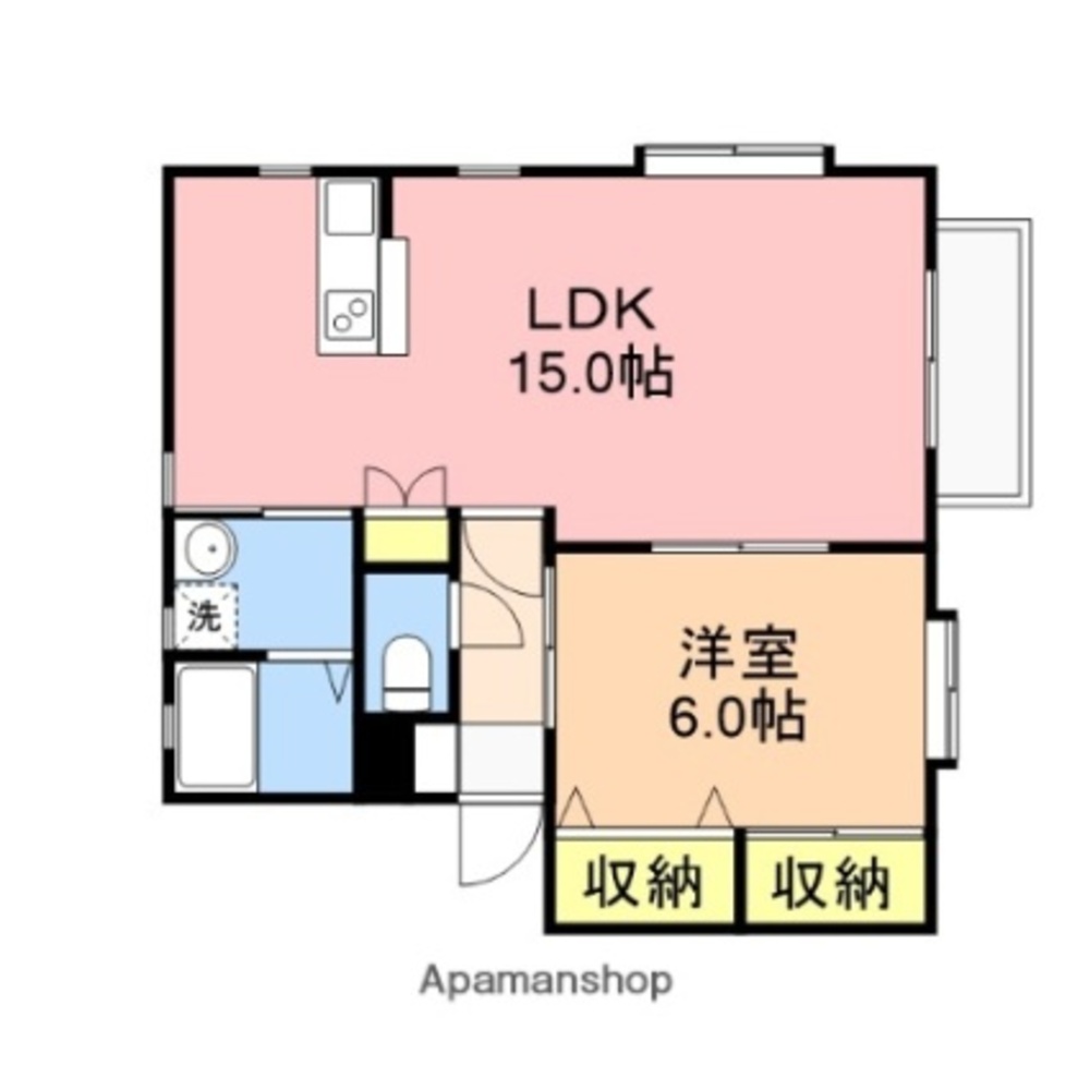ハピネスKI 新潟県新潟市東区逢谷内003 (5.8万円／1LDK (洋室6 LDK15)／46.37㎡)｜賃貸物件(賃貸マンション・アパート・一戸建て)の住宅情報・お部屋探しならYahoo!不動産
