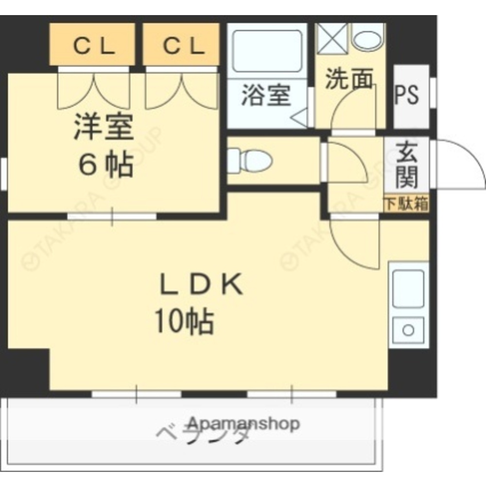 OsakaMetro中央線 高井田駅 地上9階建て 築31年 大阪府東大阪市川俣001 (6.8万円／1LDK (洋室6 LDK10)／34㎡)｜賃貸物件(賃貸マンション・アパート・一戸建て ...