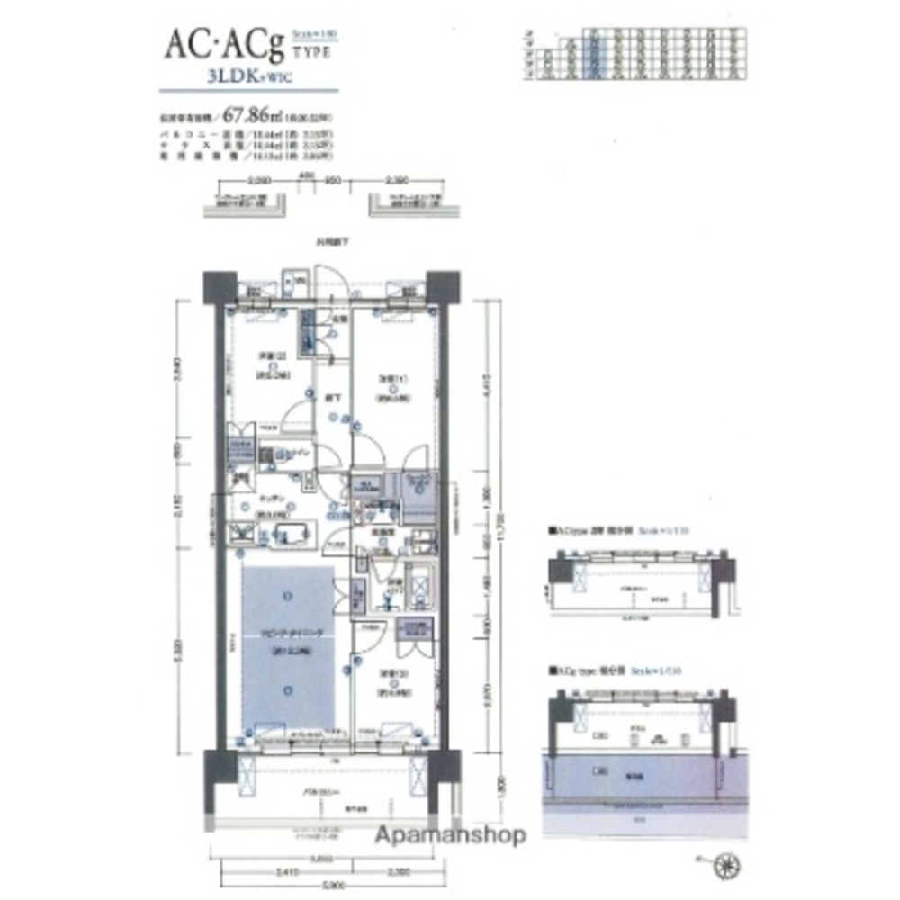 レーベン鶴岡 GRAN MARK TERRACE 山形県鶴岡市上畑町000 (15万円／3LDK (洋室4.8 洋室5 洋室6.5 LDK12.3)／67.86㎡)｜賃貸物件(賃貸マンション ...