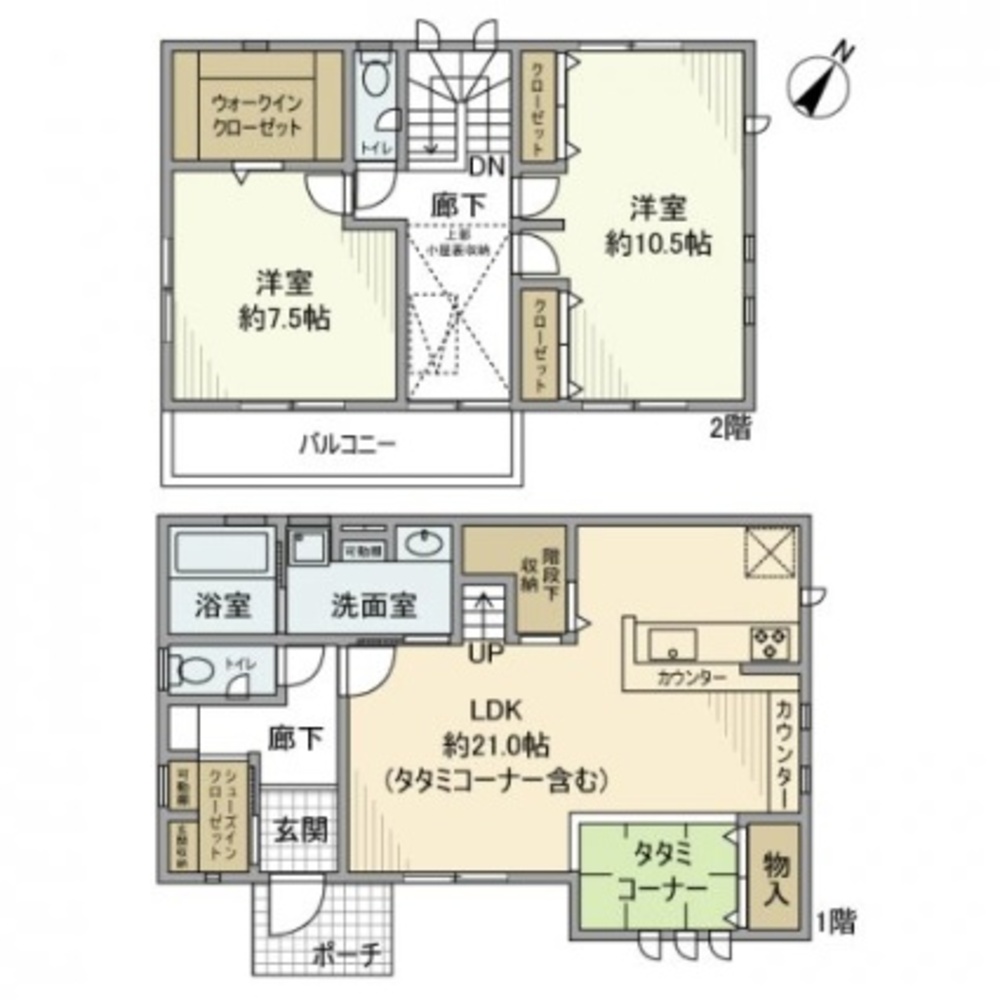 今伊勢町本神戸字寺前戸建 愛知県一宮市今伊勢町本神戸115 (13万円／2LDK (洋室7.5 洋室10.5 LDK21)／107.64㎡)｜賃貸物件(賃貸マンション・アパート・一戸建て)の ...