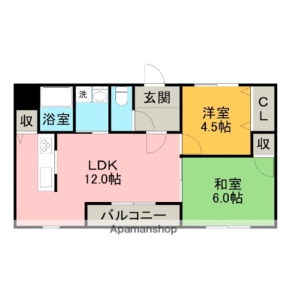 シャトー今井 愛知県一宮市木曽川町黒田107 (4.9万円／2LDK (和室6 洋室4.5 LDK12)／49.86㎡)｜賃貸物件(賃貸マンション・アパート・一戸建て)の住宅情報・お部屋探し ...