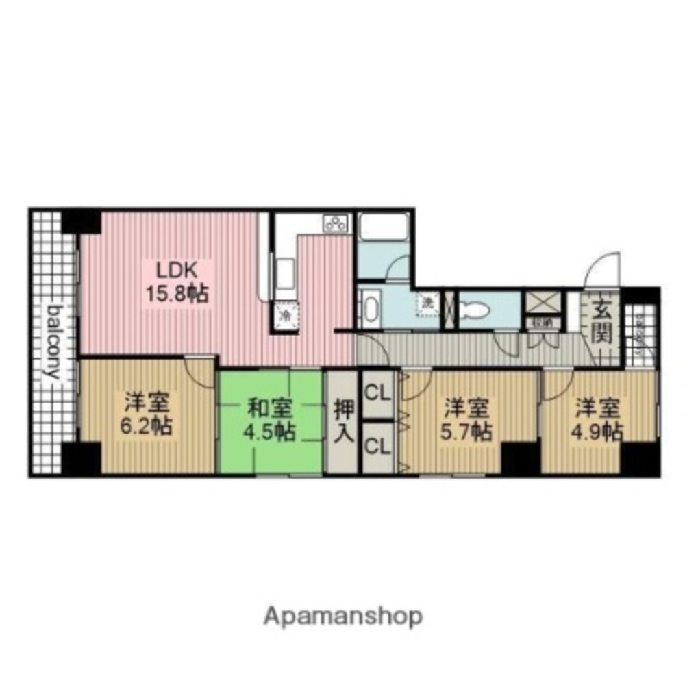 ユニーブル安城II 愛知県安城市三河安城町002 (9万円／4LDK (和室4.5 洋室4.9 洋室5.7 洋室6.2 他)／81.86㎡)｜賃貸物件(賃貸マンション・アパート・一戸建て)の ...