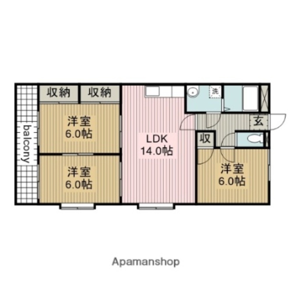 パールスクエア 愛知県西尾市熊味町103 (5.5万円／3LDK／69.5㎡)｜賃貸物件(賃貸マンション・アパート・一戸建て)の住宅情報・お部屋探しならYahoo!不動産