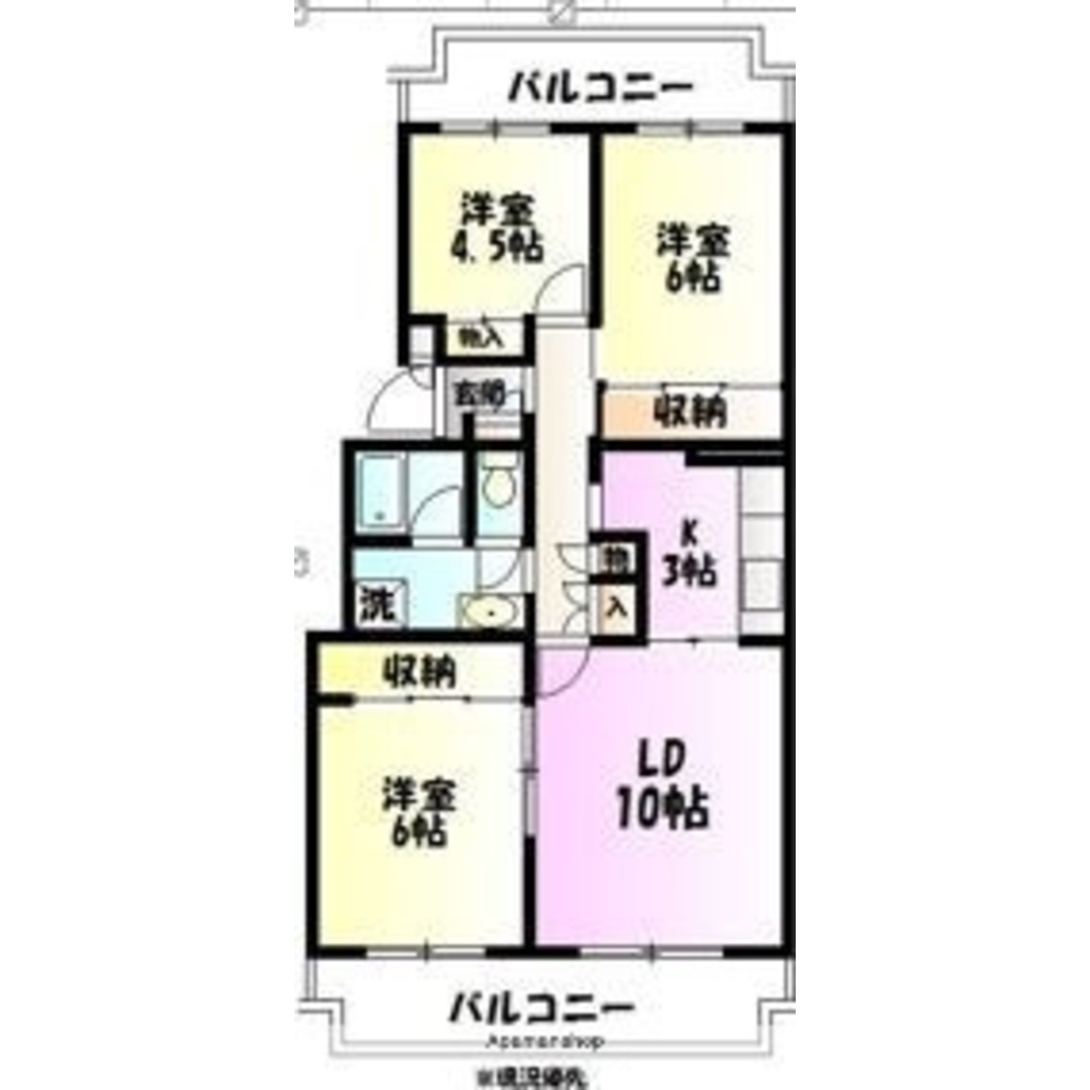 テレパレス伊勢原 4号棟 神奈川県伊勢原市石田000 (5.5万円／3LDK (洋室4.5 洋室6 洋室6 LD10 K3)／77.34㎡)｜賃貸物件(賃貸マンション・アパート・一戸建て)の ...