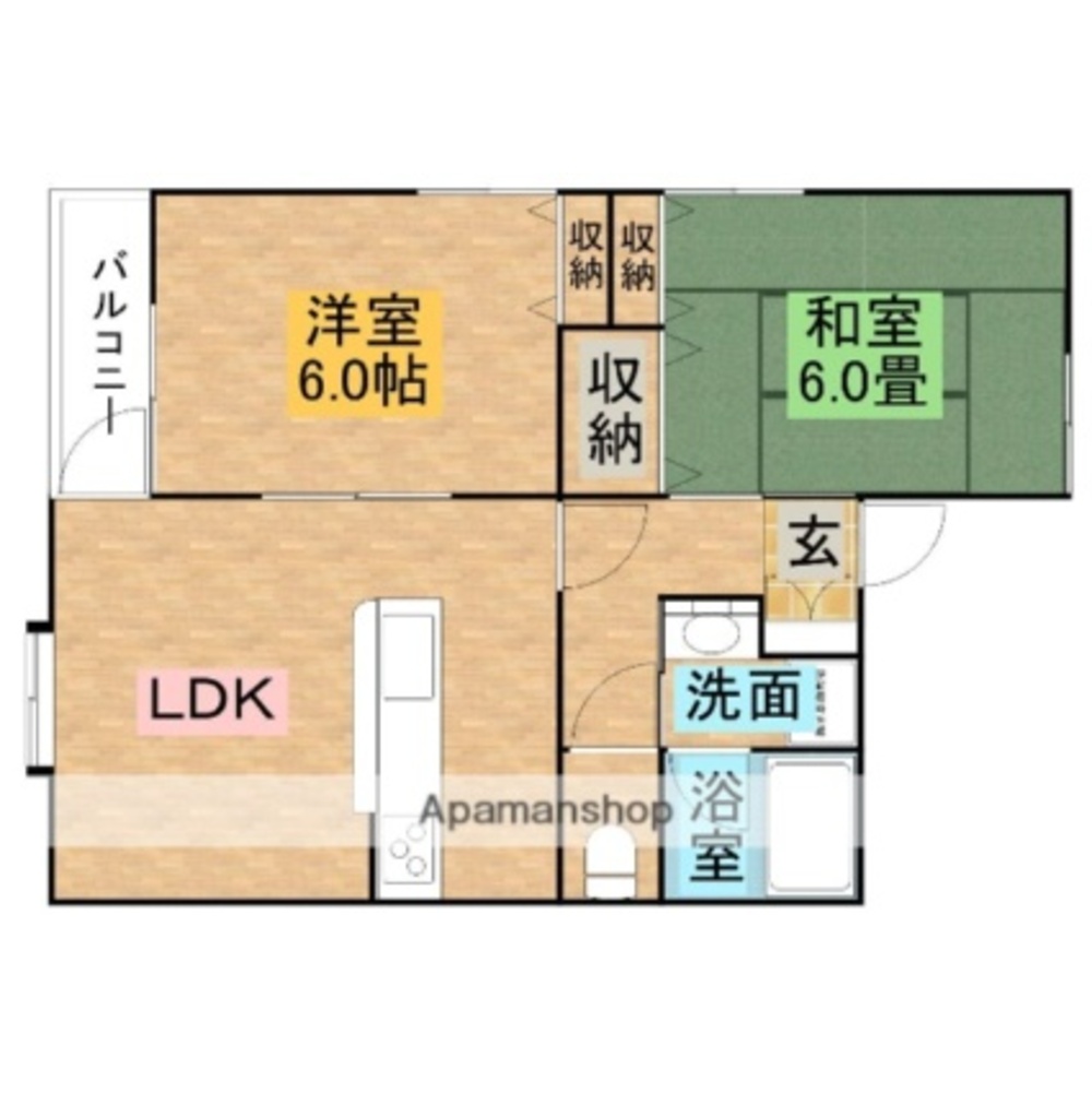 第二コウセン那須B 栃木県那須塩原市埼玉000 (3.8万円／2LDK／49.5㎡)｜賃貸物件(賃貸マンション・アパート・一戸建て)の住宅情報・お部屋探しならYahoo!不動産