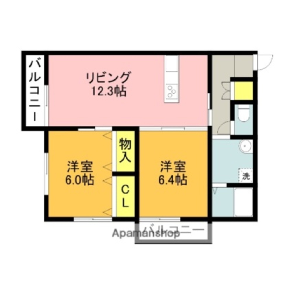 筑豊本線 新飯塚駅 地上2階建て 築10年 福岡県飯塚市相田000 (4.95万円／2LDK／44.71㎡)｜賃貸物件(賃貸マンション・アパート・一戸建て)の住宅情報・お部屋探しならYahoo!不動産