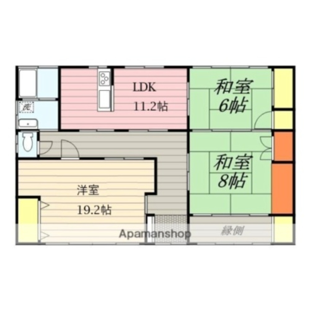 甘木鉄道 高田駅 地上1階建て 築34年 福岡県朝倉郡筑前町朝園000 (7.8万円／3LDK (和室6 和室8 洋室19.2 LDK11.2)／108.78㎡)｜賃貸物件(賃貸マンション ...