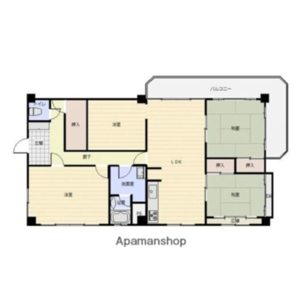 オータニマンション 501 香川県高松市上之町003 (7.5万円／4LDK／113.1㎡)｜賃貸物件(賃貸マンション・アパート・一戸建て)の住宅情報・お部屋探しならYahoo!不動産