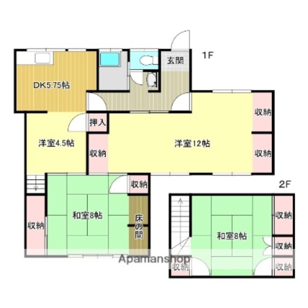国分寺町借家 塩田邸 香川県高松市国分寺町国分000 (4万円／4DK (和室8 和室8 洋室4.5 洋室12 DK6)／93.56㎡)｜賃貸物件(賃貸マンション・アパート・一戸建て)の住宅 ...