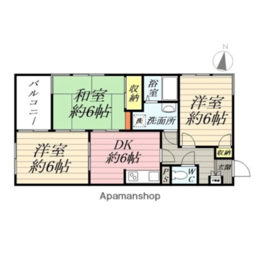 エスティーア洋光台 神奈川県横浜市磯子区洋光台006 (9万円／3DK (和室6 洋室6 洋室6 DK6)／53.6㎡)｜賃貸物件(賃貸マンション・アパート・一戸建て)の住宅情報・お部屋探し ...