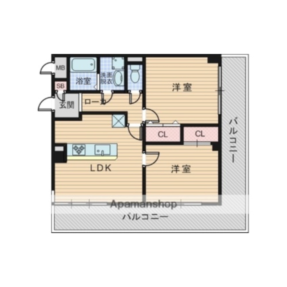 シティヒルズウオアサ 大阪府豊中市岡町000 (9.8万円／2LDK／52.82㎡)｜賃貸物件(賃貸マンション・アパート・一戸建て)の住宅情報・お部屋探しならYahoo!不動産