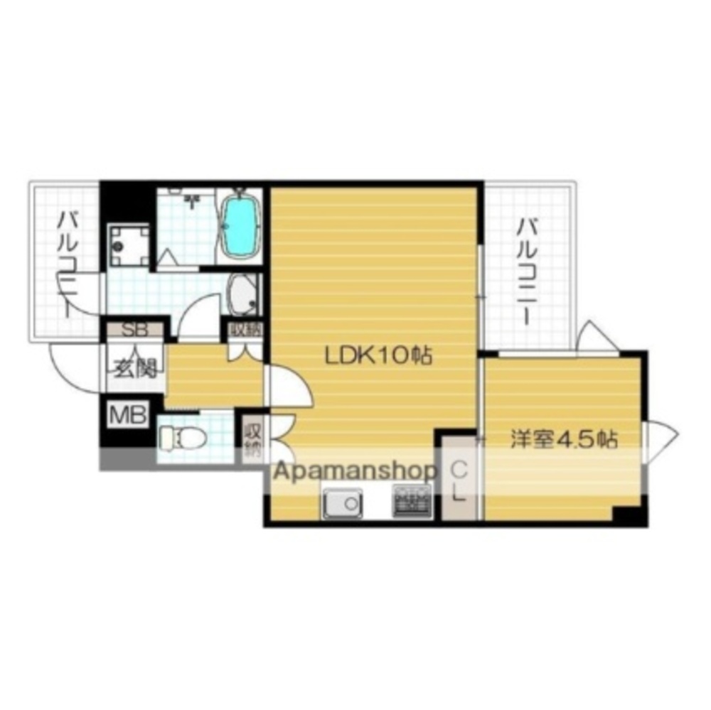 OsakaMetro谷町線 四天王寺前夕陽ケ丘駅 地上8階建て 築21年 大阪府大阪市天王寺区上汐005 (8.9万円／1LDK (洋室5.6 洋室11)／39.95㎡)｜賃貸物件(賃貸 ...
