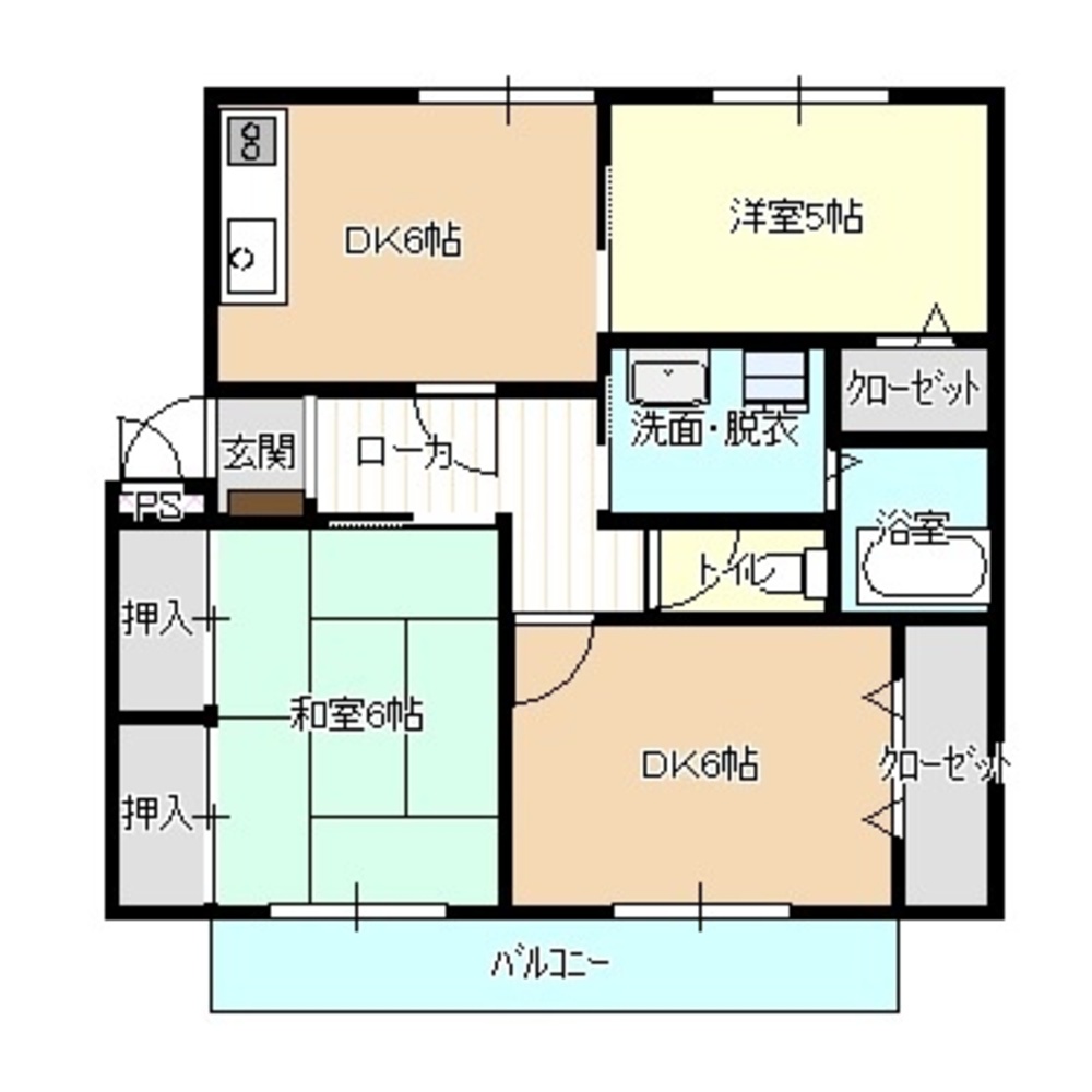エクセレントカーサ石井 徳島県名西郡石井町石井105 (4.6万円／3DK／60.86㎡)｜賃貸物件(賃貸マンション・アパート・一戸建て)の住宅情報・お部屋探しならYahoo!不動産