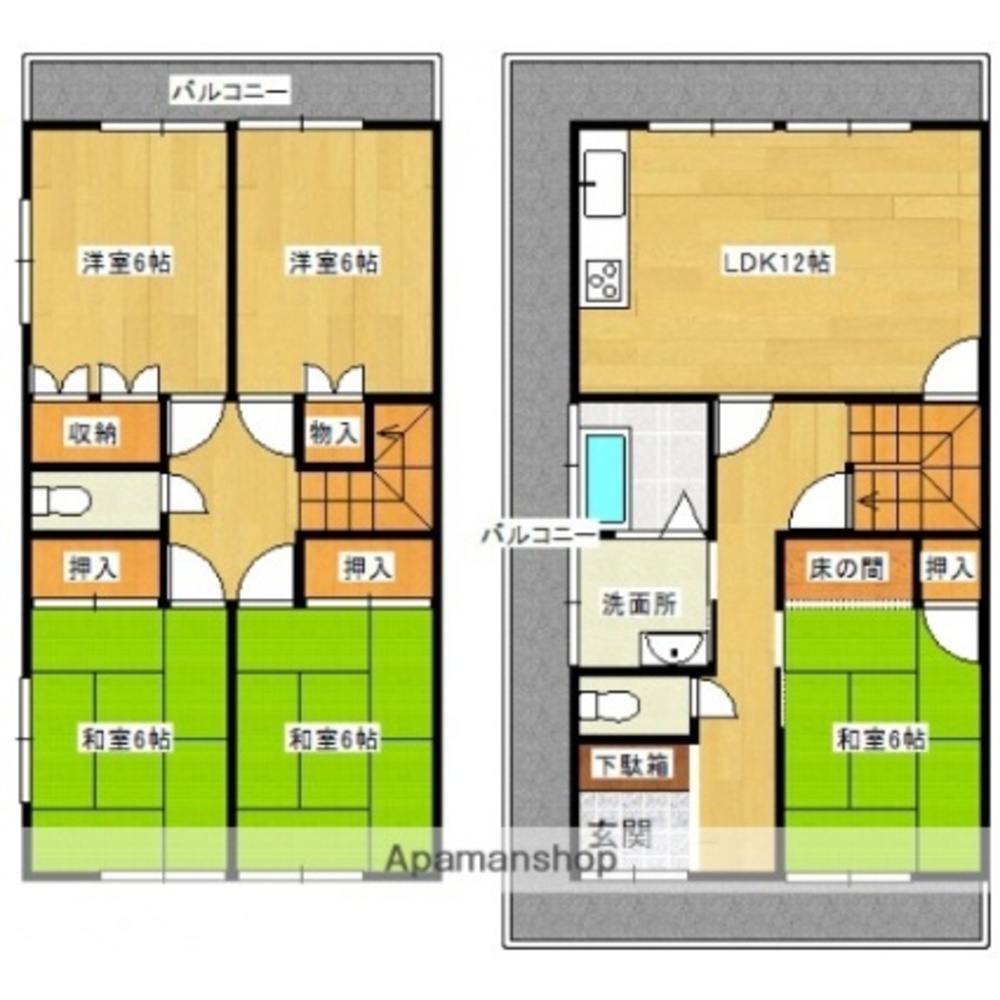 石井邸 広島県広島市南区向洋大原町000 (9万円／5LDK (和室6 和室6 和室6 洋室6 洋室6 LDK12)／106㎡)｜賃貸物件(賃貸マンション・アパート・一戸建て)の住宅情報・お ...