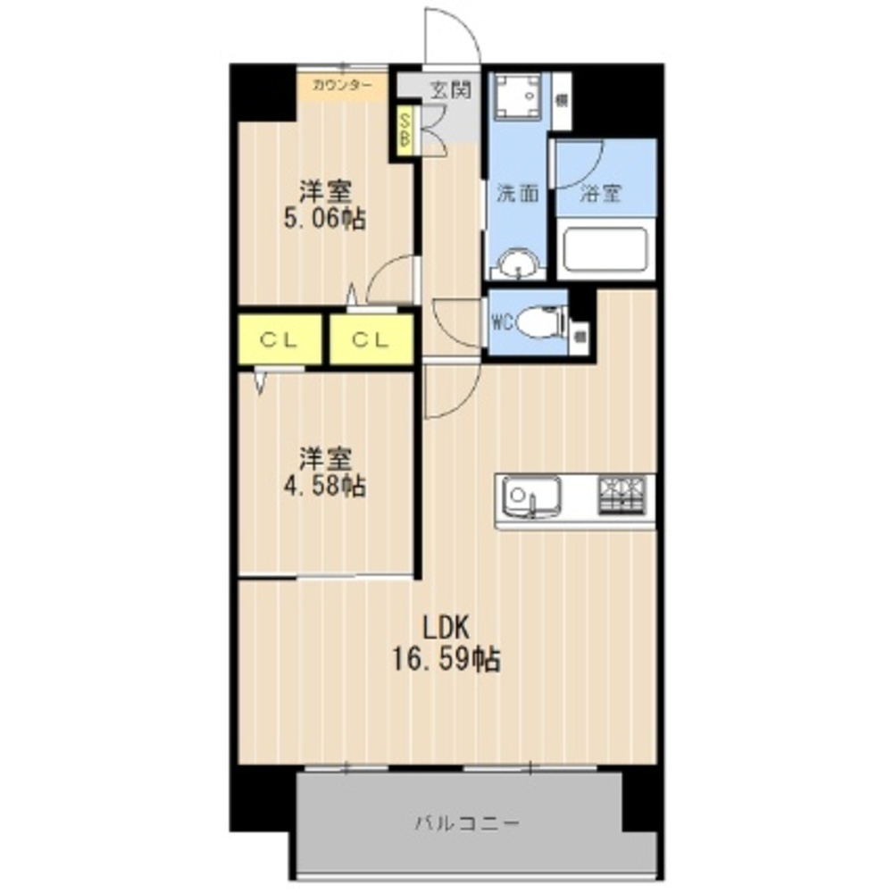 LIBTH菊陽II 熊本県菊池郡菊陽町大字津久礼000 (9.65万円／2LDK (洋室4.6 洋室5 LDK16.6)／57.6㎡)｜賃貸物件(賃貸マンション・アパート・一戸建て)の住宅情報 ...