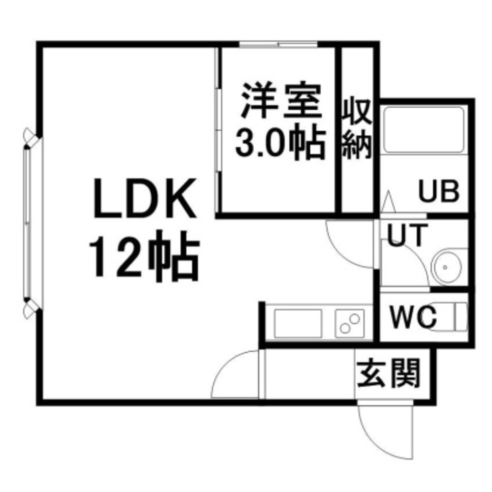 ファーストレジデンス 北海道札幌市白石区南郷通002 (4万円／1LDK (洋室3 LD10 K2)／33.3㎡)｜賃貸物件(賃貸マンション・アパート・一戸建て)の住宅情報・お部屋探しなら ...