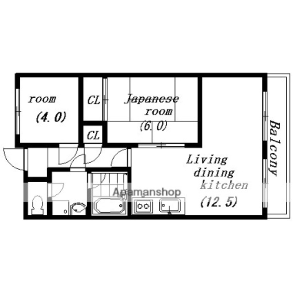 ロイヤルオーク 京都府城陽市寺田123 (7万円／2LDK (和室6 洋室4 LDK12.5)／53.4㎡)｜賃貸物件(賃貸マンション・アパート・一戸建て)の住宅情報・お部屋探しならYahoo!不動産