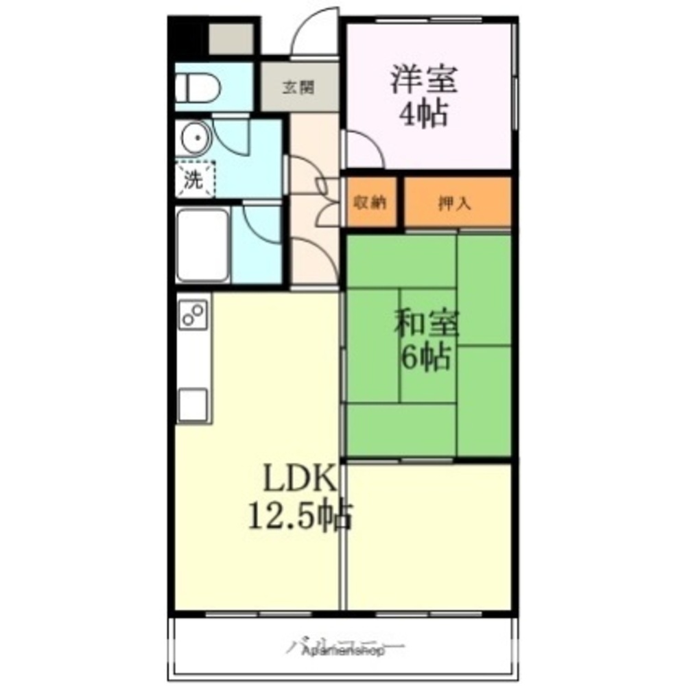ロイヤルオーク 京都府城陽市寺田123 (7万円／2LDK (和室6 洋室4 LDK12.5)／53.4㎡)｜賃貸物件(賃貸マンション・アパート・一戸建て)の住宅情報・お部屋探しならYahoo!不動産