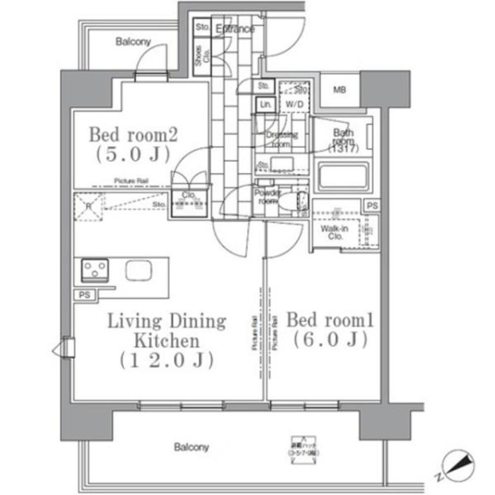 パークハビオ目黒リバーサイド 東京都品川区西五反田3丁目 (26.1万円／2LDK (LDK12/洋6/洋5)／53.5㎡)｜賃貸物件(賃貸マンション・アパート・一戸建て)の住宅情報・お ...