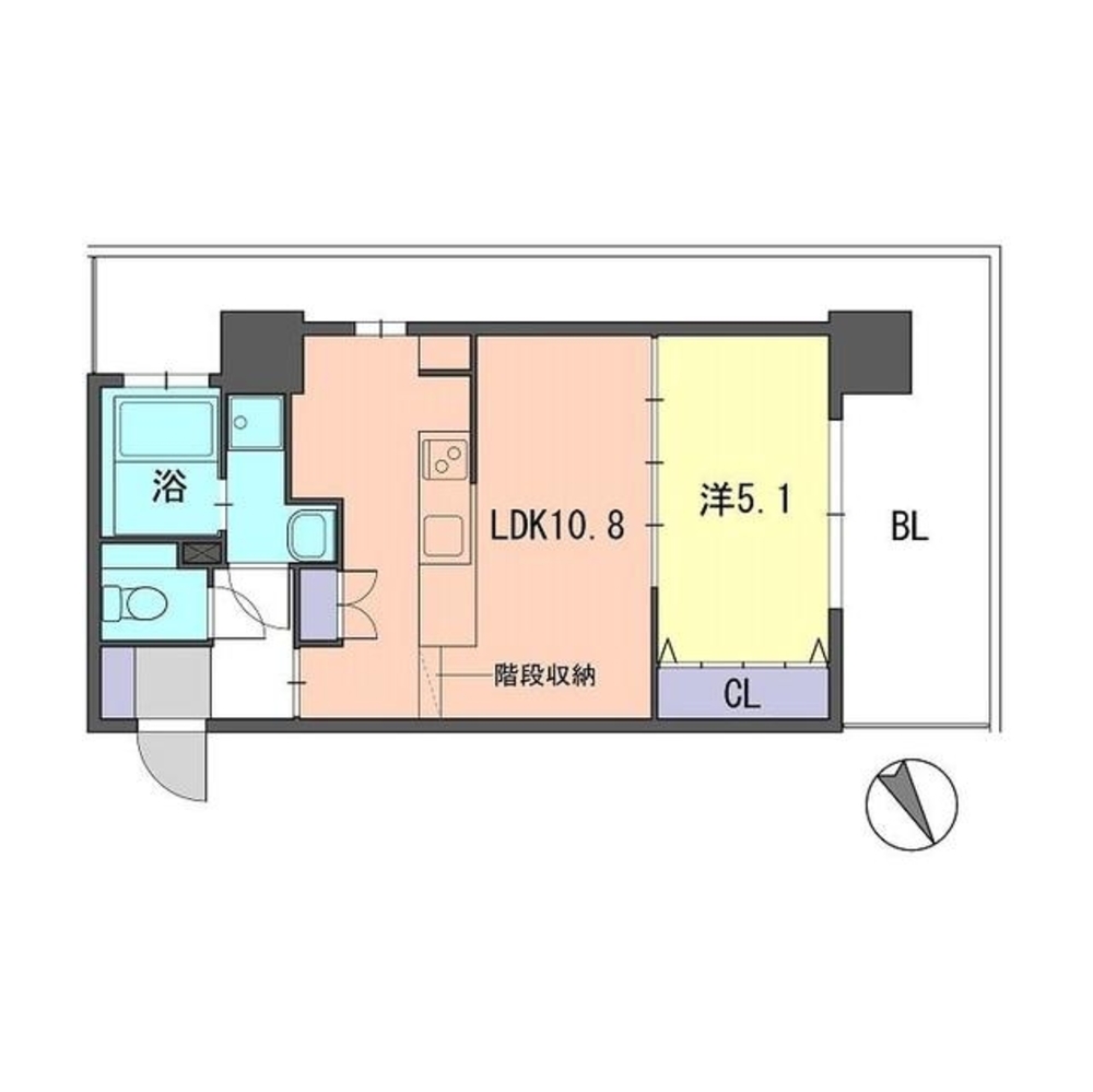 F PARC GRANDMARK天神 福岡県福岡市中央区渡辺通5丁目 (11.5万円／1DK (洋室5.1 LDK10.8)／38.88㎡)｜賃貸物件(賃貸マンション・アパート・一戸建て)の ...