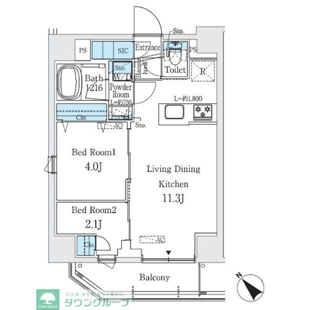 プライムブリス巣鴨 東京都豊島区巣鴨1丁目 (22.9万円／2LDK／40.46㎡)｜賃貸物件(賃貸マンション・アパート・一戸建て)の住宅情報・お部屋探しならYahoo!不動産