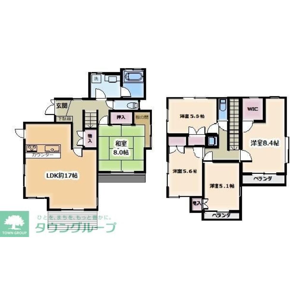 松木貸家 東京都八王子市松木 (17万円／5LDK (和室8 洋室5.1 洋室5.6 洋室5.6 洋室8.4 他)／127.93㎡)｜賃貸物件(賃貸マンション・アパート・一戸建て)の住宅情報 ...