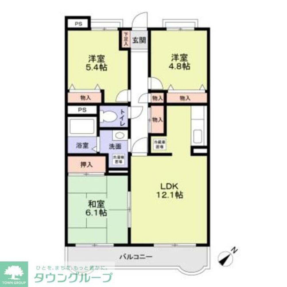 西武池袋線 石神井公園駅 地上3階建て 築27年 東京都練馬区三原台3丁目 (13.5万円／2SLDK／66.15㎡)｜賃貸物件(賃貸マンション・アパート・一戸建て)の住宅情報・お部屋探しなら ...