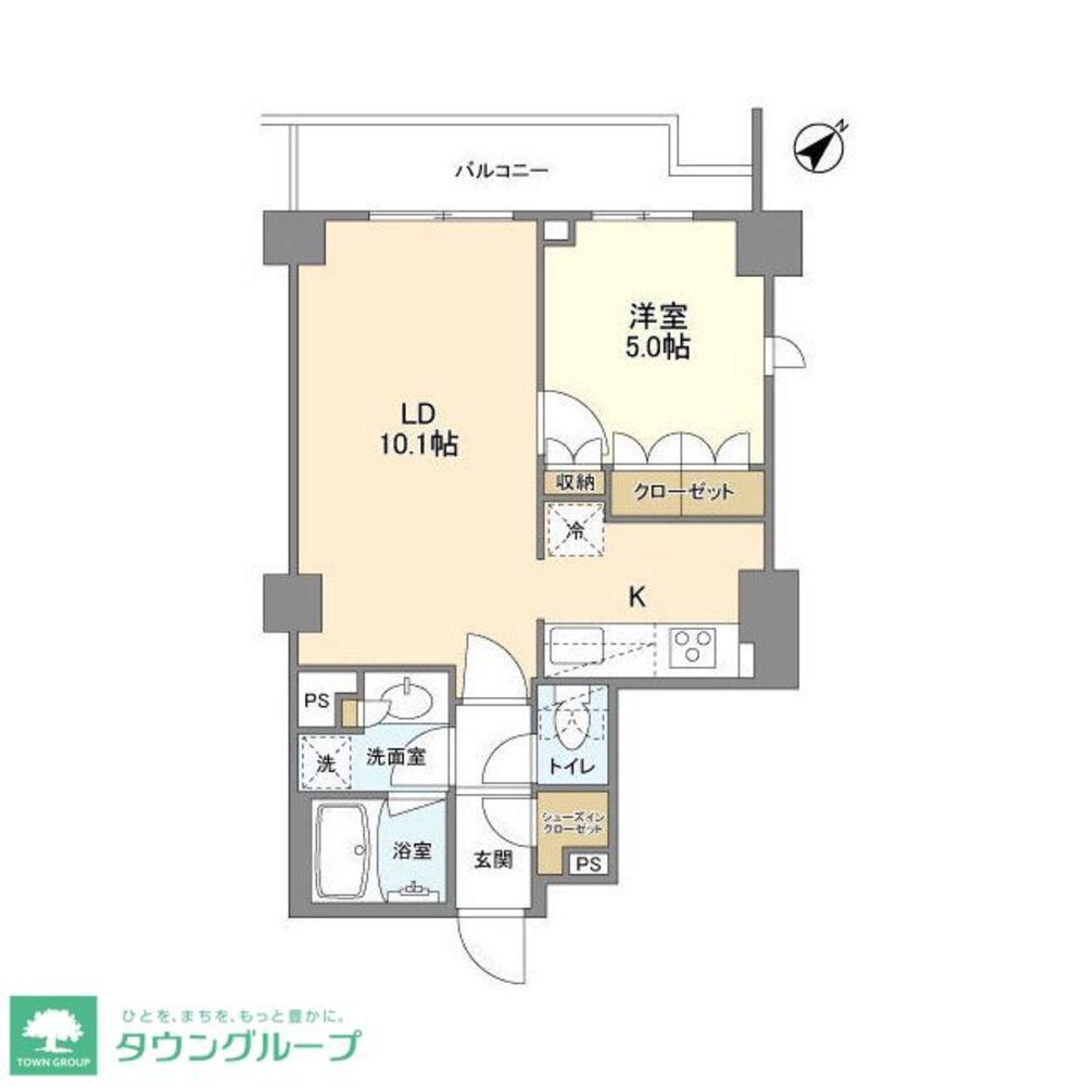 バウスフラッツ品川大井町 東京都品川区二葉1丁目 (21万円／1LDK (洋室5 LD10.1 K2.5)／42.91㎡)｜賃貸物件(賃貸マンション・アパート・一戸建て)の住宅情報・お部屋探し ...