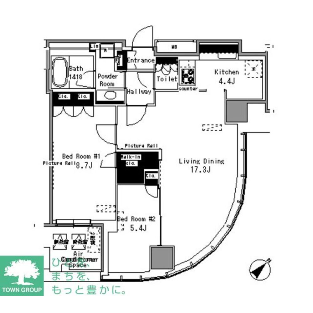MY TOWER RESIDENCE 東京都渋谷区代々木1丁目 (40.5万円／2LDK／75.06㎡)｜賃貸物件(賃貸マンション・アパート・一戸建て)の住宅情報・お部屋探しならYahoo!不動産