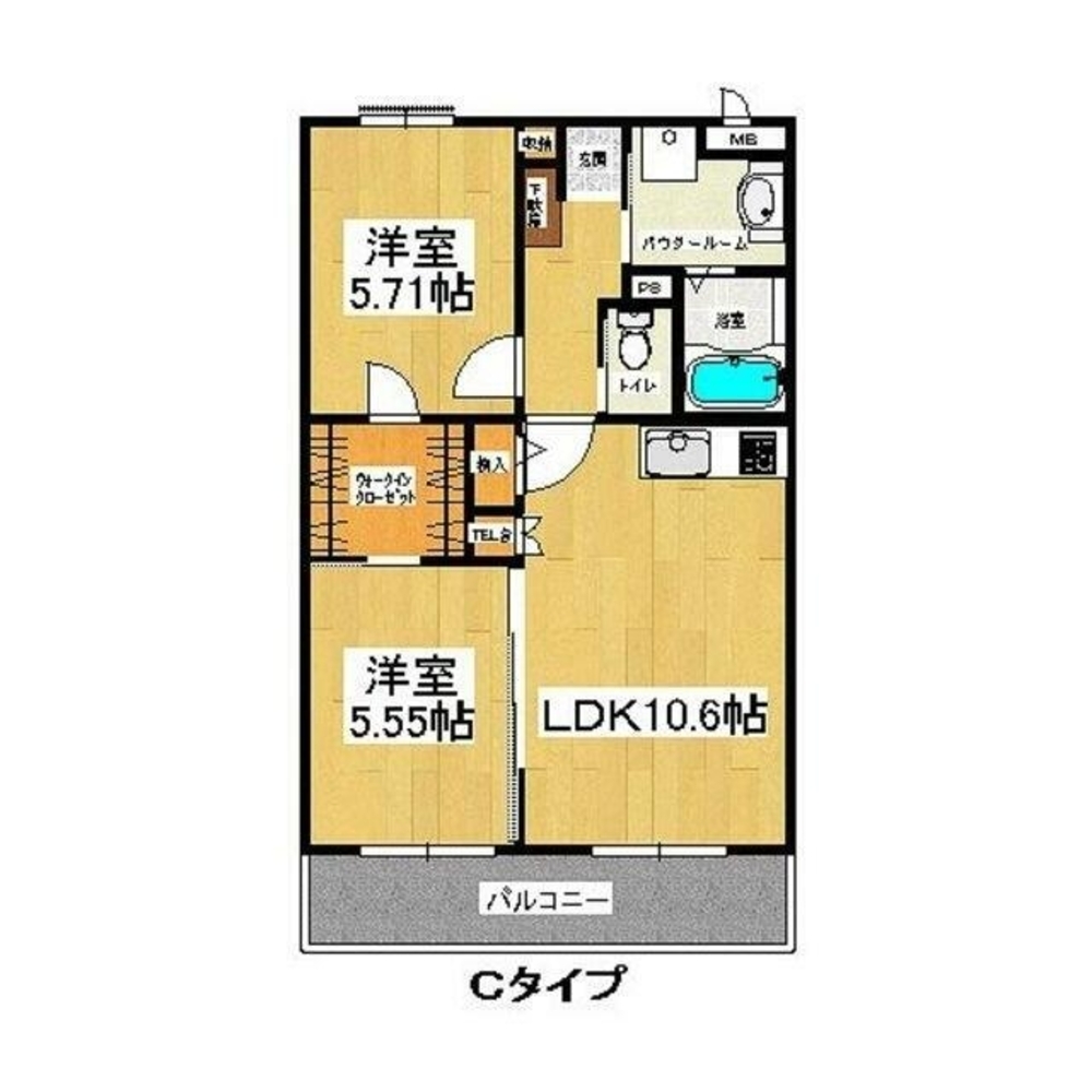 ルーチェ 埼玉県深谷市上野台 (7.3万円／2LDK (洋室5.5 洋室5.7 LDK10.6)／52.39㎡)｜賃貸物件(賃貸マンション・アパート・一戸建て)の住宅情報・お部屋探しなら ...
