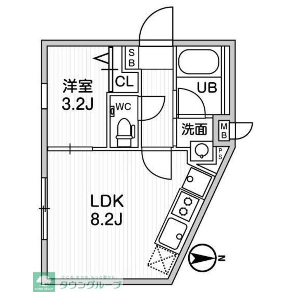 中央本線（JR東日本） 三鷹駅 地上3階建て 築1年未満 東京都三鷹市上連雀1丁目 (11.6万円／1LDK (洋室3.2 LDK8.2)／26.28㎡)｜賃貸物件(賃貸マンション・アパート ...