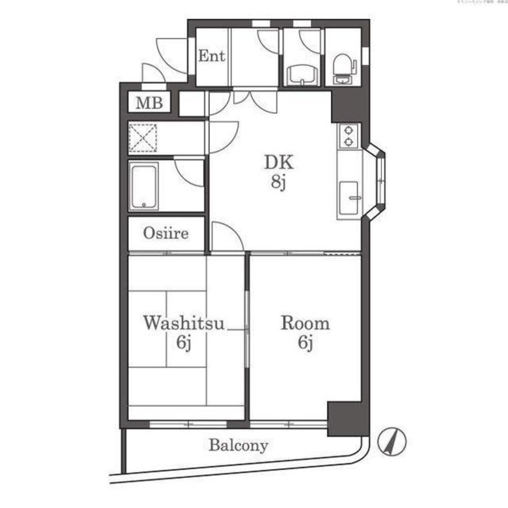 ファミーユ警固 福岡県福岡市中央区警固1丁目 (8.2万円／2DK (和室6 洋室6 DK8)／48.9㎡)｜賃貸物件(賃貸マンション・アパート・一戸建て)の住宅情報・お部屋探しならYahoo!不動産