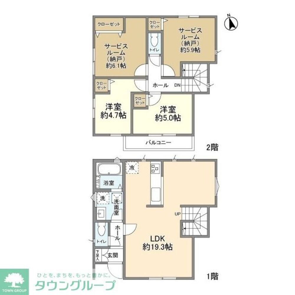 Kolet横浜上飯田＃05 神奈川県横浜市泉区上飯田町 (17.2万円／2SLDK (洋室4.7 洋室5 LDK19.3 納戸5.9 納戸6.1)／92.53㎡)｜賃貸物件(賃貸マンション ...