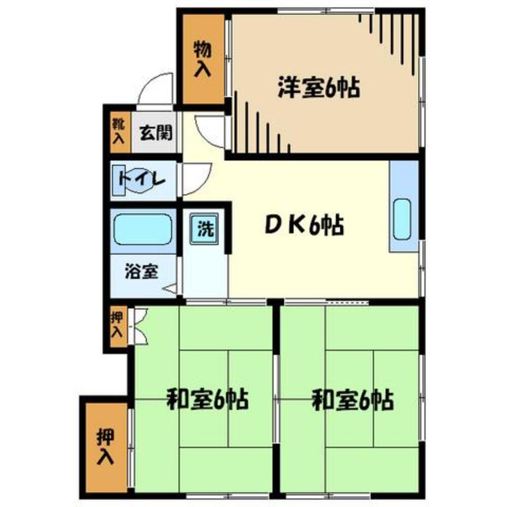 ライトキャッスル 東京都青梅市谷野 (5.2万円／3DK (和室6 和室6 洋室6 DK6)／53㎡)｜賃貸物件(賃貸マンション・アパート・一戸建て)の住宅情報・お部屋探しならYahoo!不動産