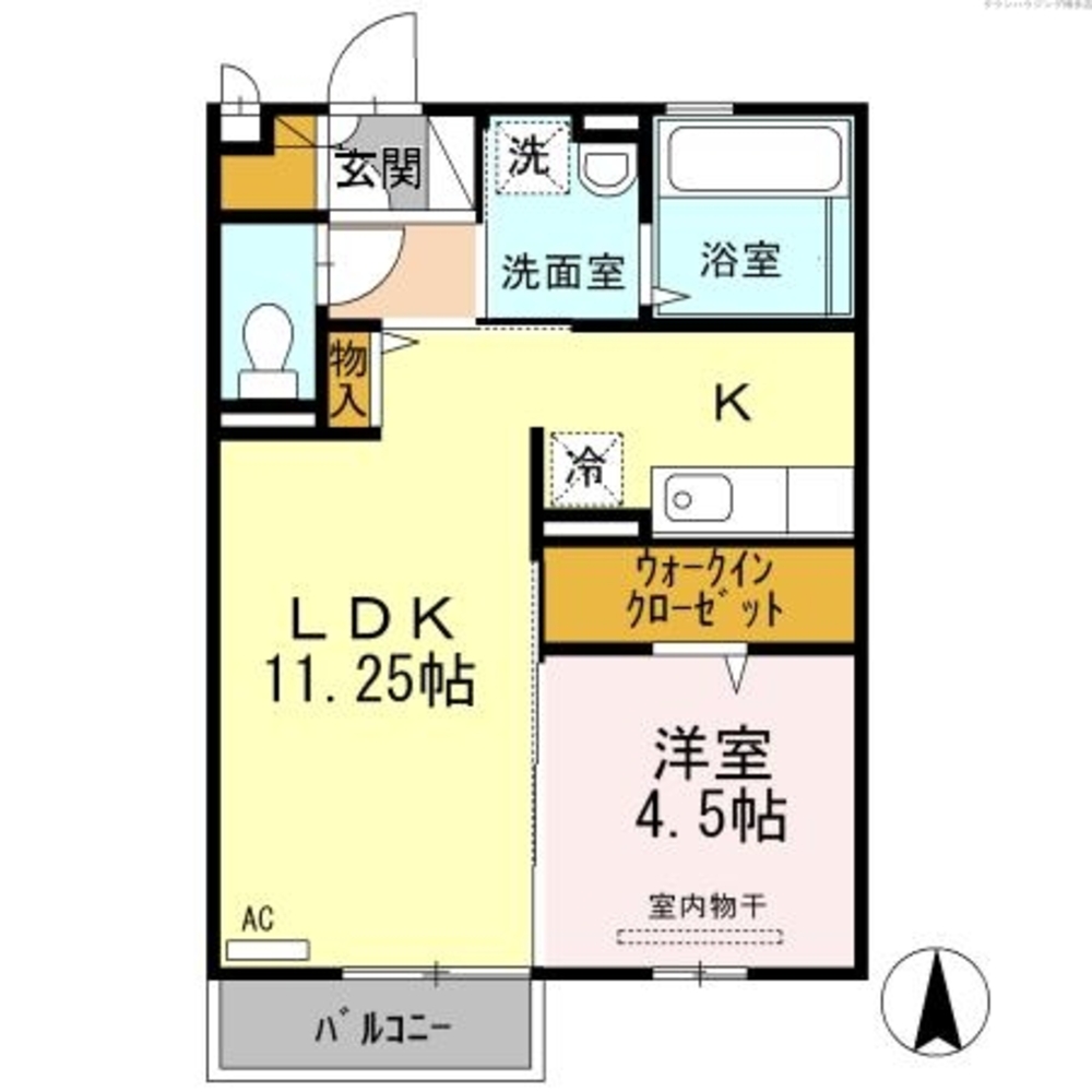 セゾンランタナ3 福岡県福岡市早良区野芥2丁目 (6.5万円／1LDK (洋室4.5 LDK11.2)／40.07㎡)｜賃貸物件(賃貸マンション・アパート・一戸建て)の住宅情報・お部屋探しなら ...