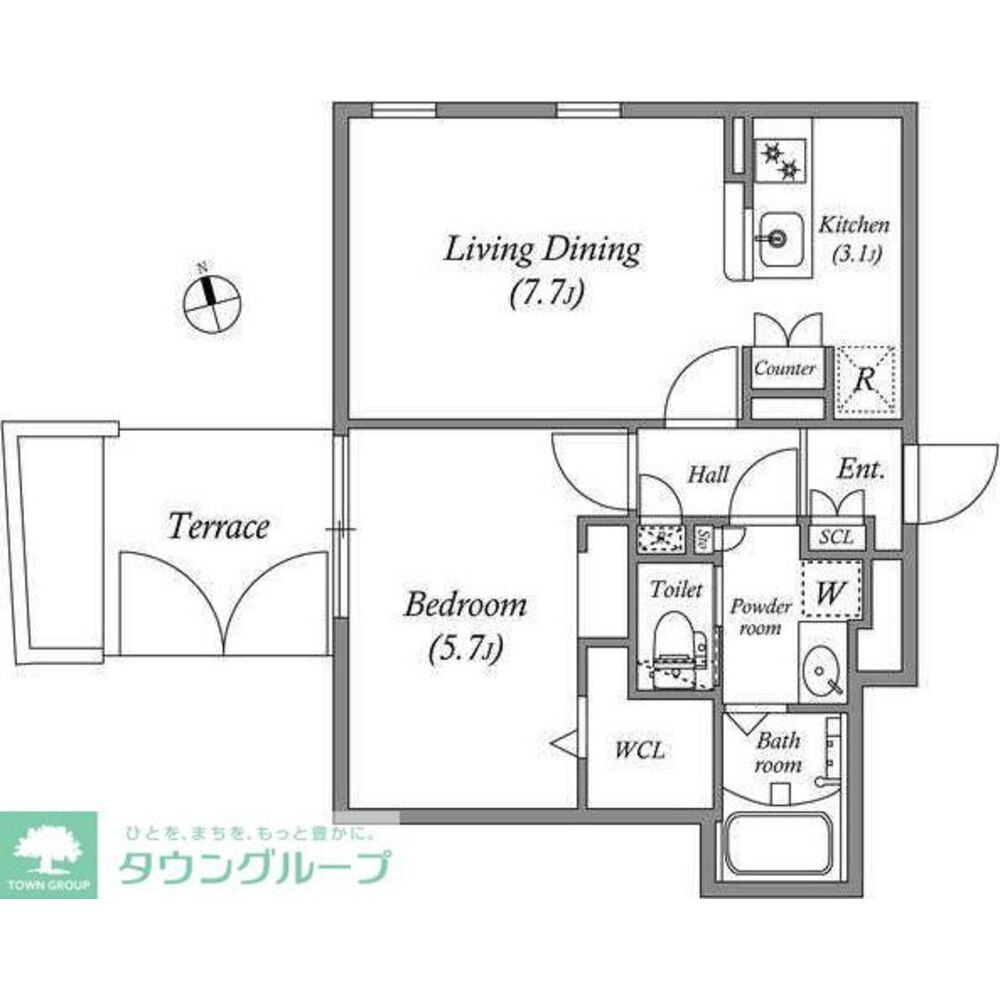 quador世田谷芦花公園 東京都世田谷区南烏山1丁目 (15.5万円／1LDK (洋室5.7 LD7.7 K3.1)／40.14㎡)｜賃貸物件(賃貸マンション・アパート・一戸建て)の住宅情報 ...