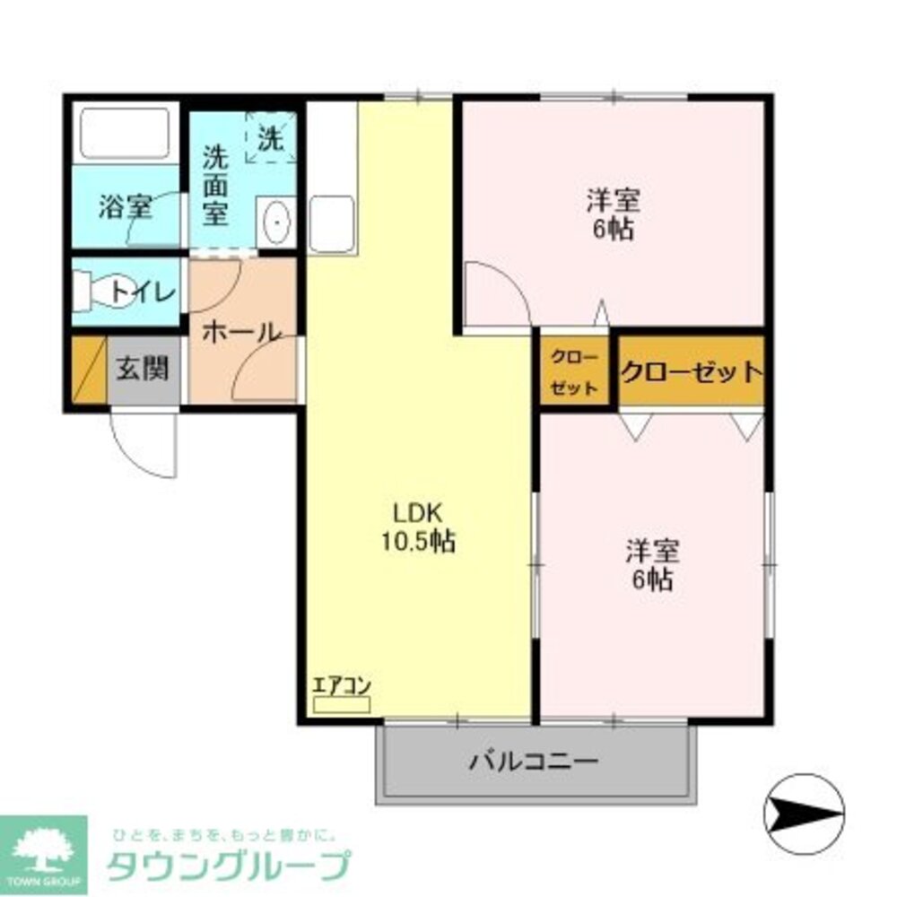 高崎線 岡部駅 地上2階建て 築27年 埼玉県深谷市岡 (4.8万円／2LDK (洋室6 洋室6 LDK10.5)／49.68㎡)｜賃貸物件(賃貸マンション・アパート・一戸建て)の住宅情報・お ...