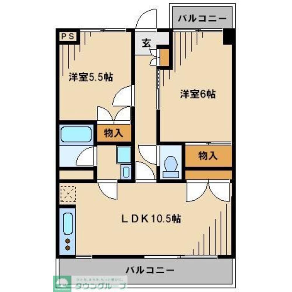 シンフォニーハイツ 東京都練馬区南大泉5丁目 (9万円／2LDK (洋室5.5 洋室6 LDK10.5)／51.85㎡)｜賃貸物件(賃貸マンション・アパート・一戸建て)の住宅情報・お部屋探し ...