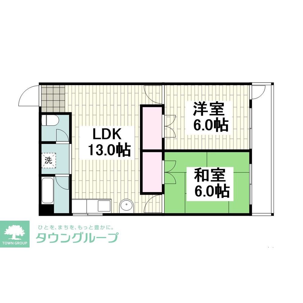 横浜市営地下鉄ブルーライン 弘明寺駅 地上4階建て 築52年 神奈川県横浜市磯子区岡村4丁目 (5.7万円／2LDK (和室6 洋室6 LDK13)／46㎡)｜賃貸物件(賃貸マンション ...